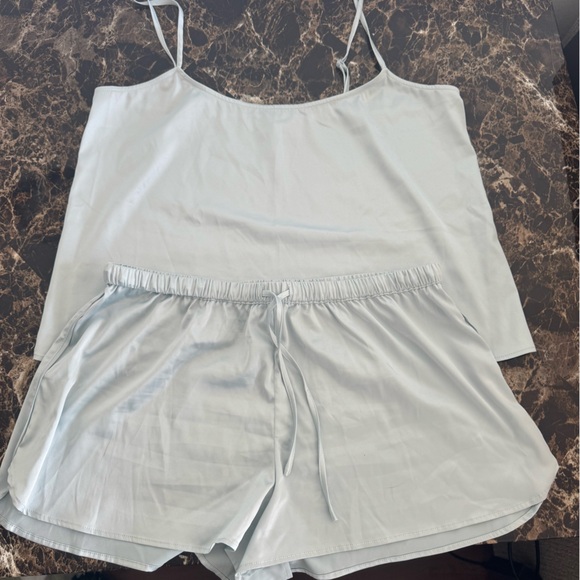 SKIMS | Intimates & Sleepwear | Skims Ice Blue Pajama Set | Poshmark